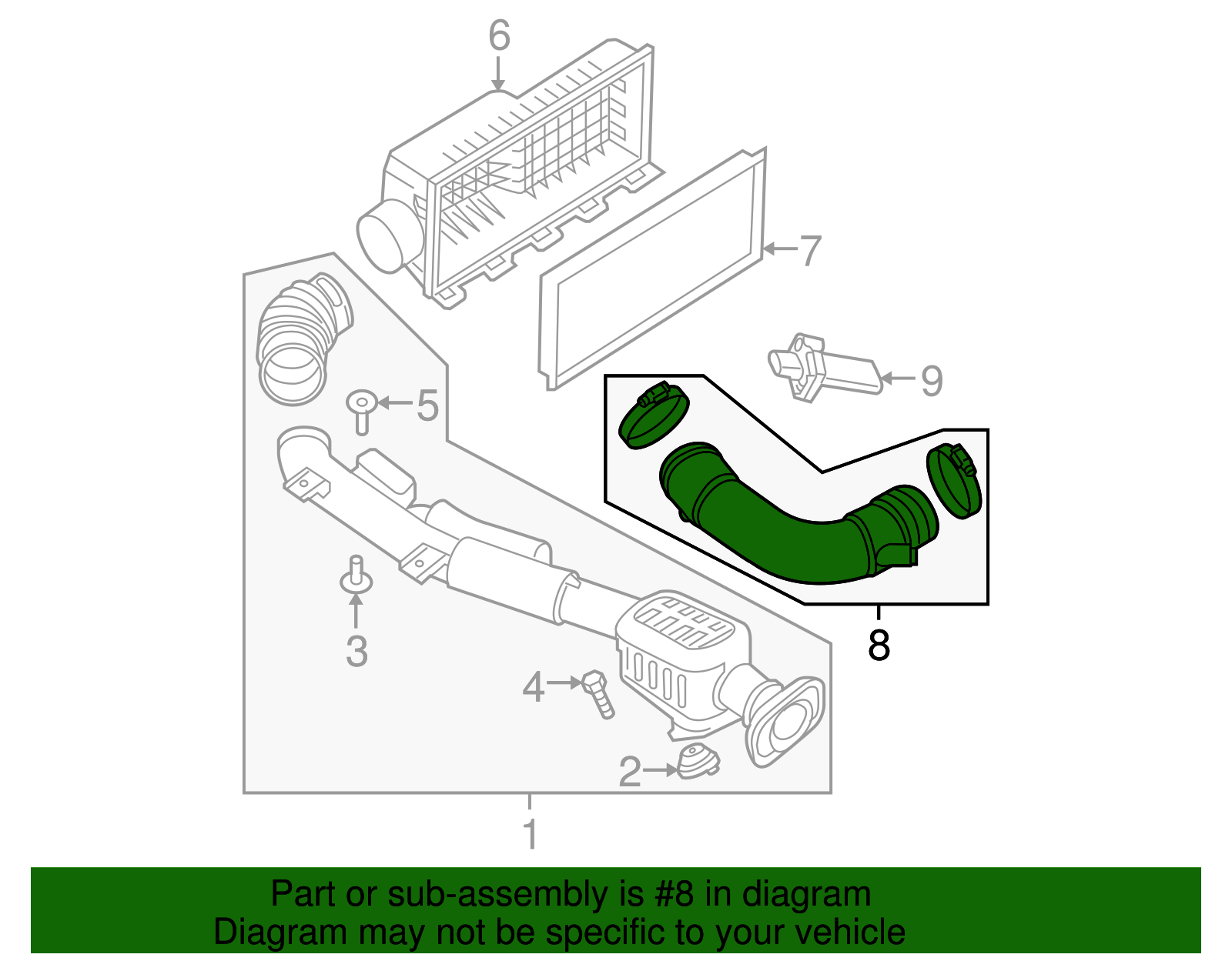 16578-9BK0A - Air Hose | Anicra Nissan Parts