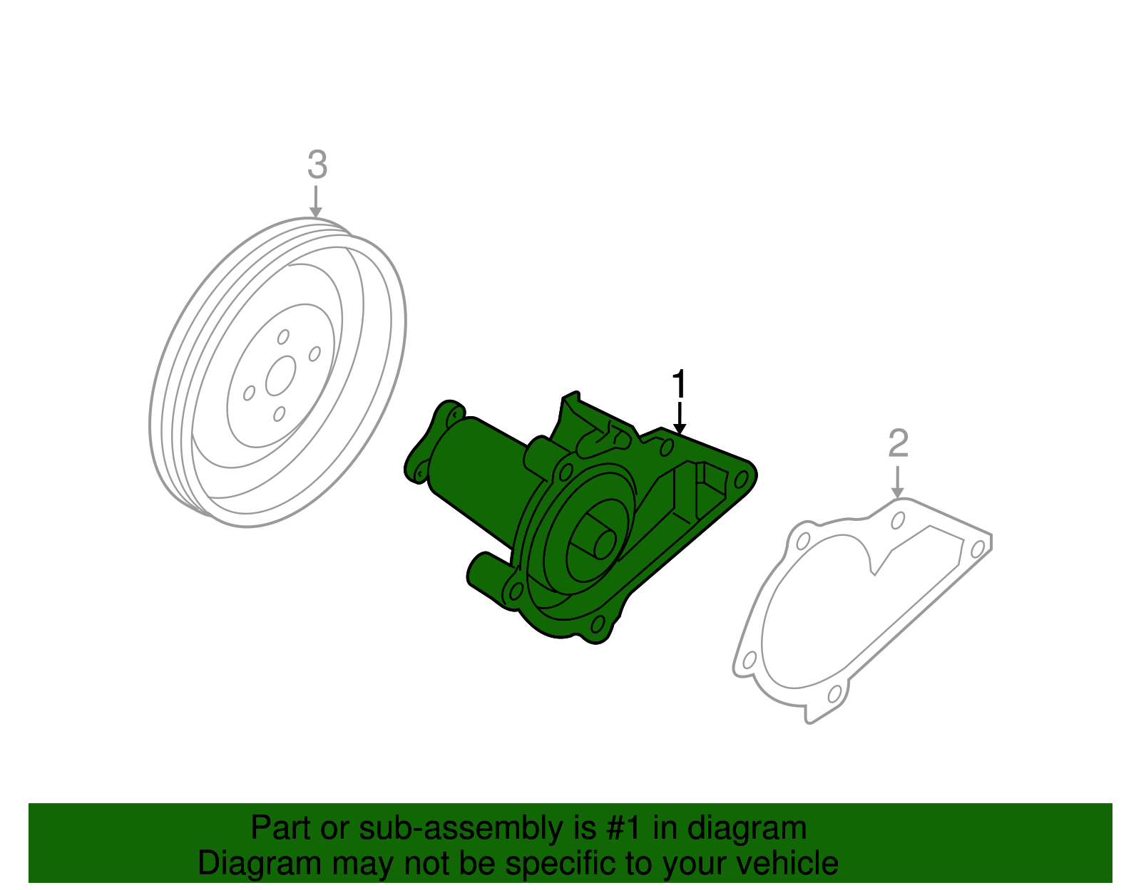 1996-2011 Hyundai Accent Water Pump 25100-26902 | OEM Parts Online