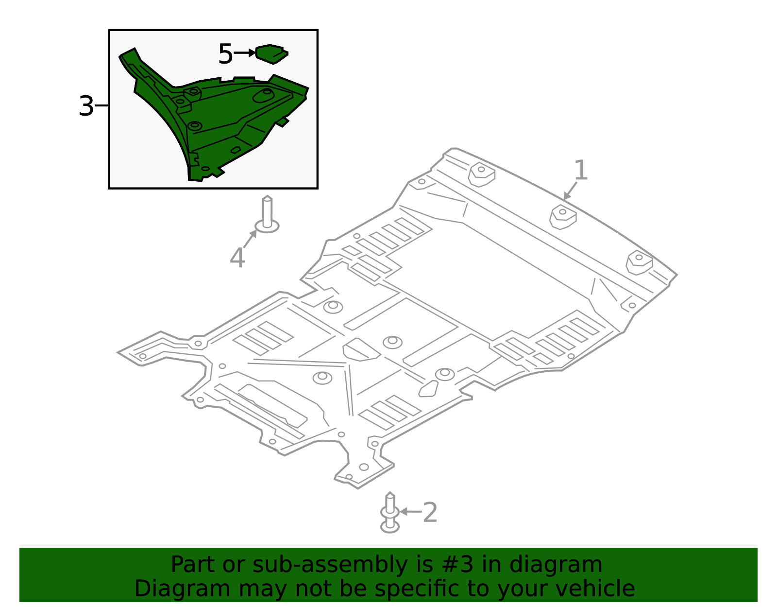 OEM Porsche Side Shield (95b825102g1e0) OEM Luxury Parts