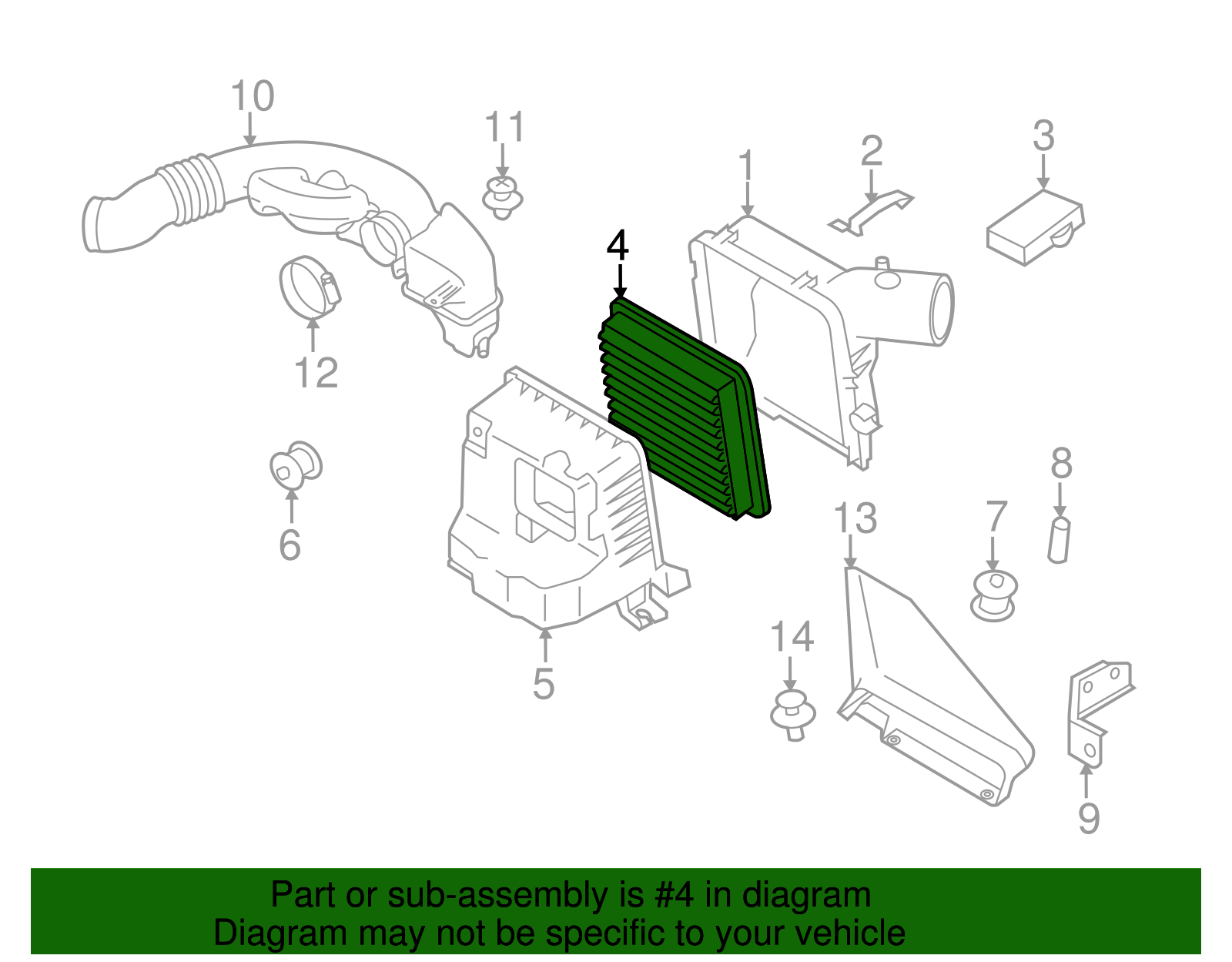 2007-2019 Subaru Air Filter 16546AA12A | OEM Parts Online