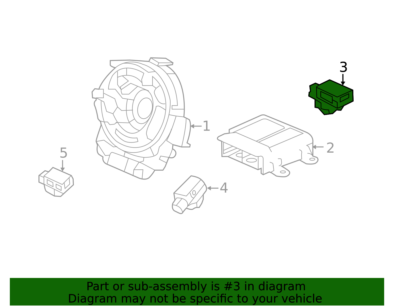 77930-T2A-A01 - Sensor Assembly Front Crash (Continental) - 2013-2017 ...