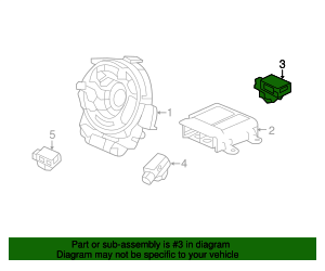 77930-T2A-A01 - Sensor Assembly Front Crash (Continental) - 2013-2017 ...