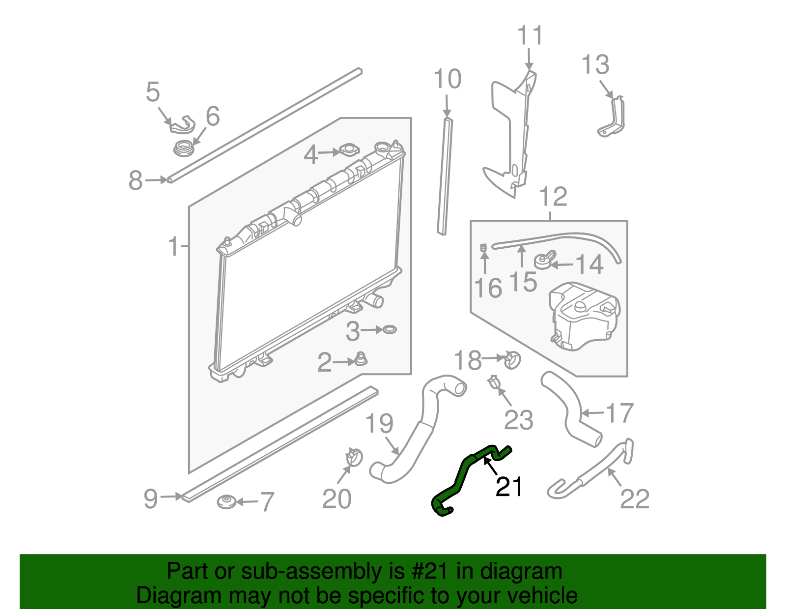 2004-2009 Nissan Cooler Line 21631-5Z000 | Bill Kay Nissan Parts