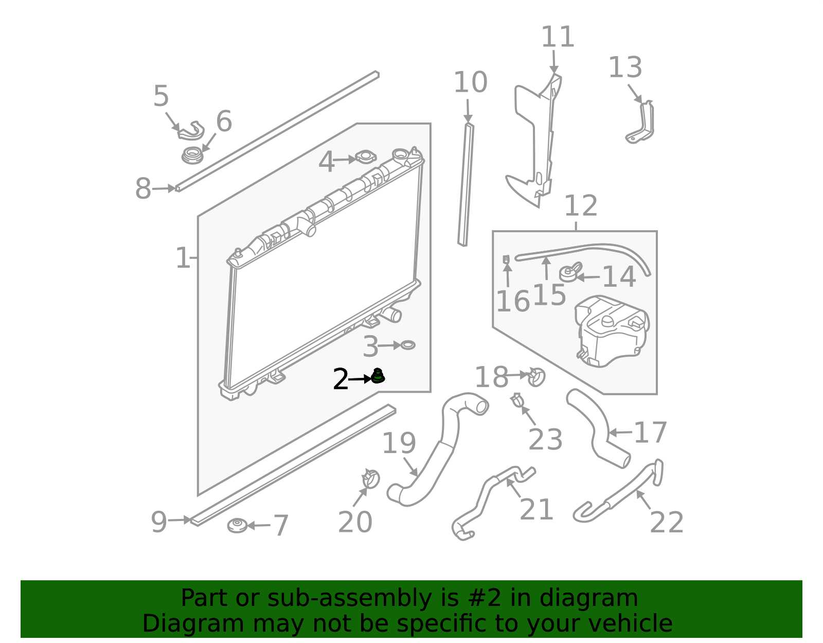 2002-2025 Nissan Radiator Assembly Drain Plug 21440-5V000 | TascaParts.com