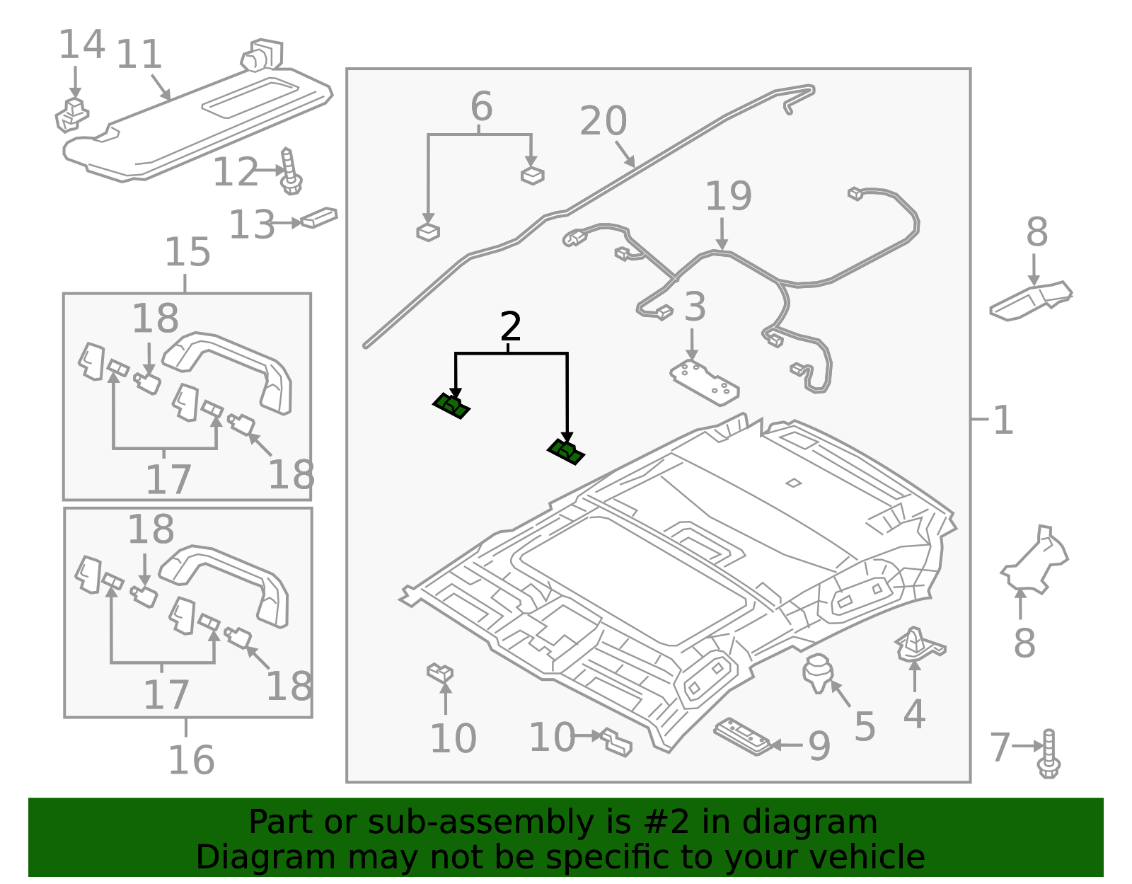 2019-2025 Mazda Headliner Spacer GRF5-68-83Y | RealMazdaParts.com