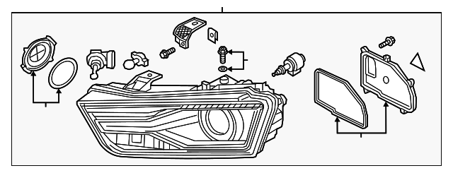 8U0-941-043-E - Headlamp Assembly 2016-2018 Audi | Audi OEM Parts Guy
