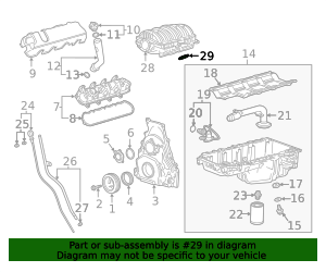 12626354 - Engine Intake Manifold Gasket 2014-2025 GM | Chevrolet Parts ...