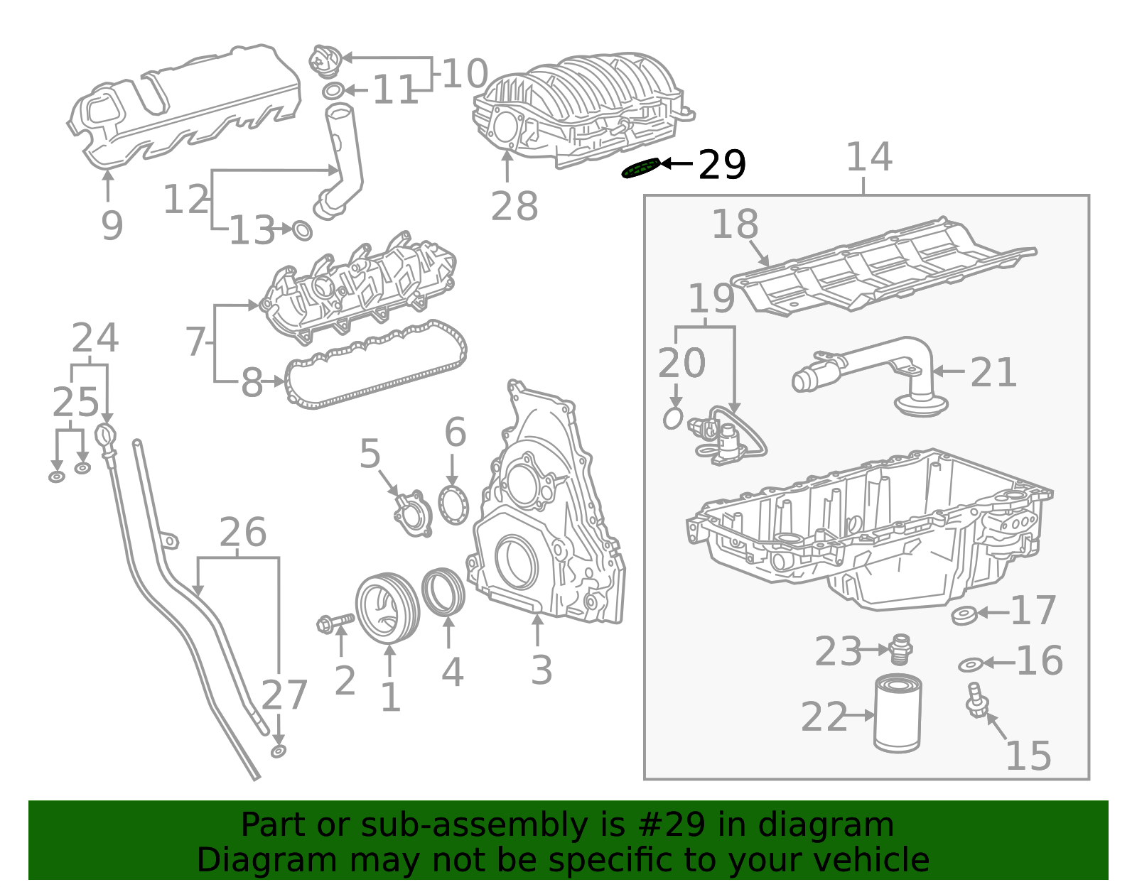 12626354 - Engine Intake Manifold Gasket 2014-2025 GM | Chevrolet Parts ...