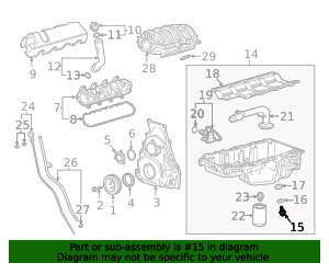2013-2025 GM Oil Pan Drain Plug 55577568 | OEM Parts Online