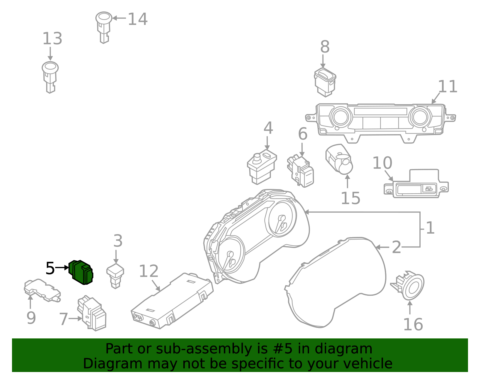 2020-2023 Nissan Maxima Tract Control Switch 25134-9DJ0A | Team Nissan Inc.
