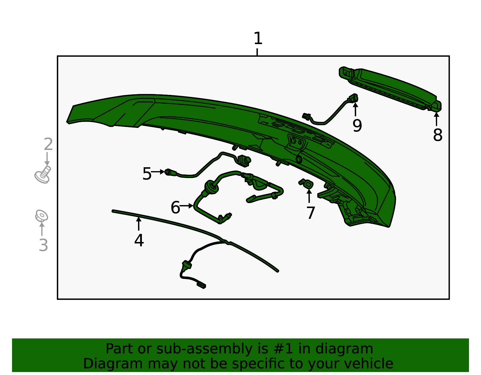 2024-2025 Cadillac XT4 Spoiler Assembly 42880096 | Capital Chevy Parts