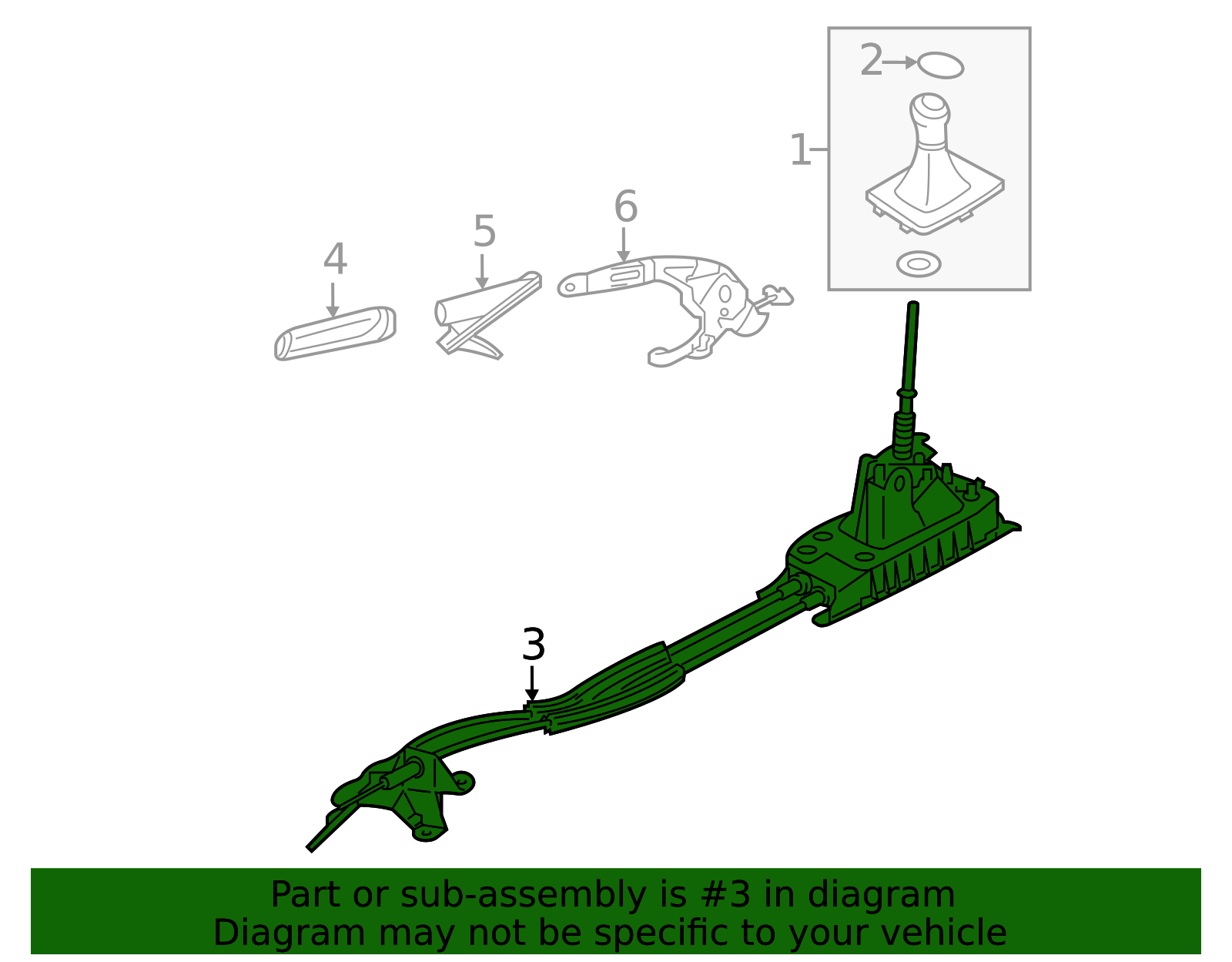 1K0-711-049-CA - Shifter Assembly VW Direct Parts