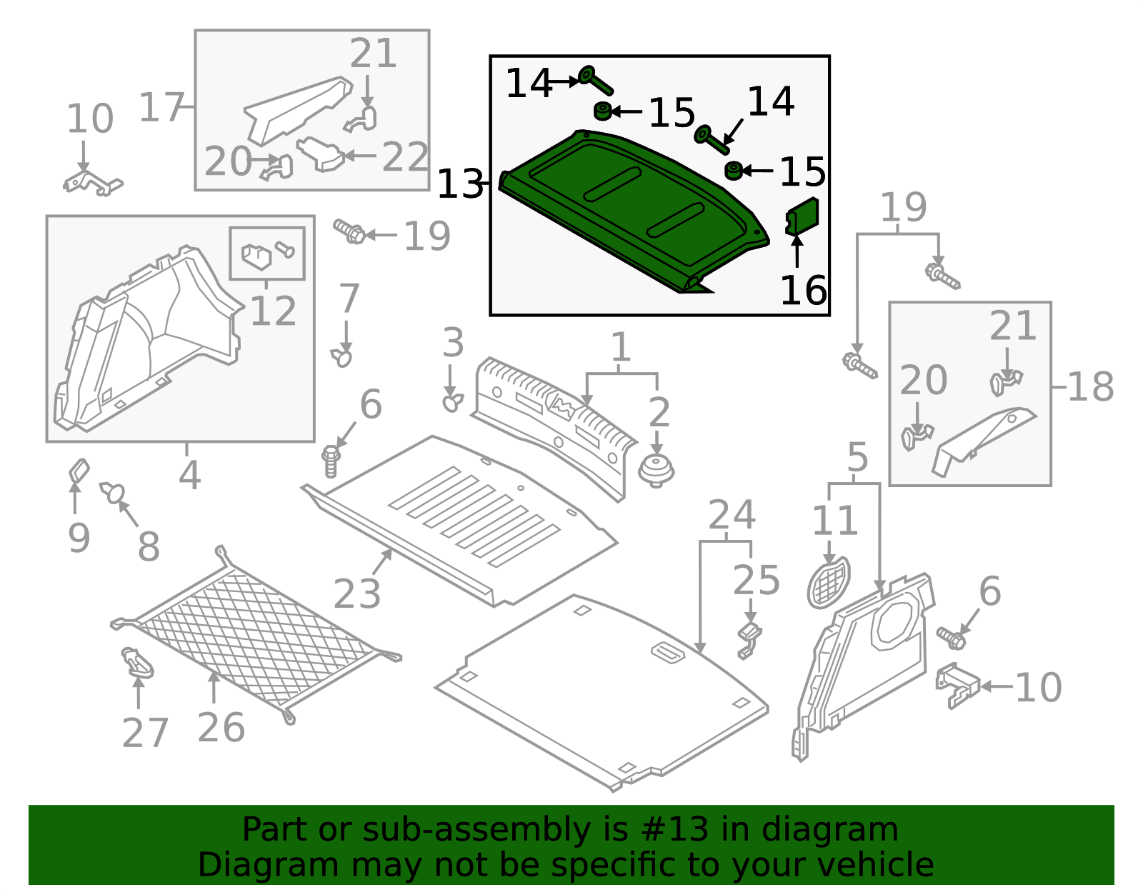 85930-G3000-TRY - 2018-2020 Hyundai Elantra GT - Shelf | Conicelli Hyundai