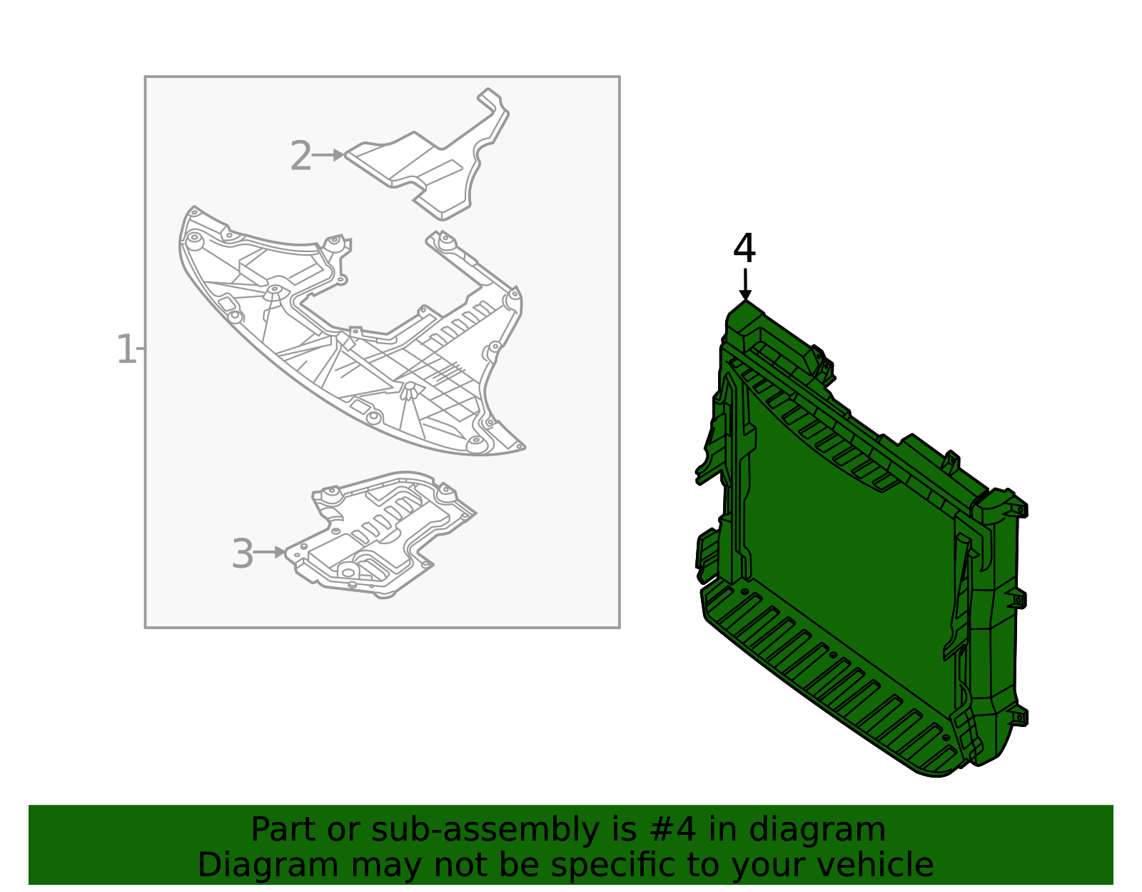 29135 R5500 - Radiator Support Air Deflector 2021-2023 Kia Sorento ...