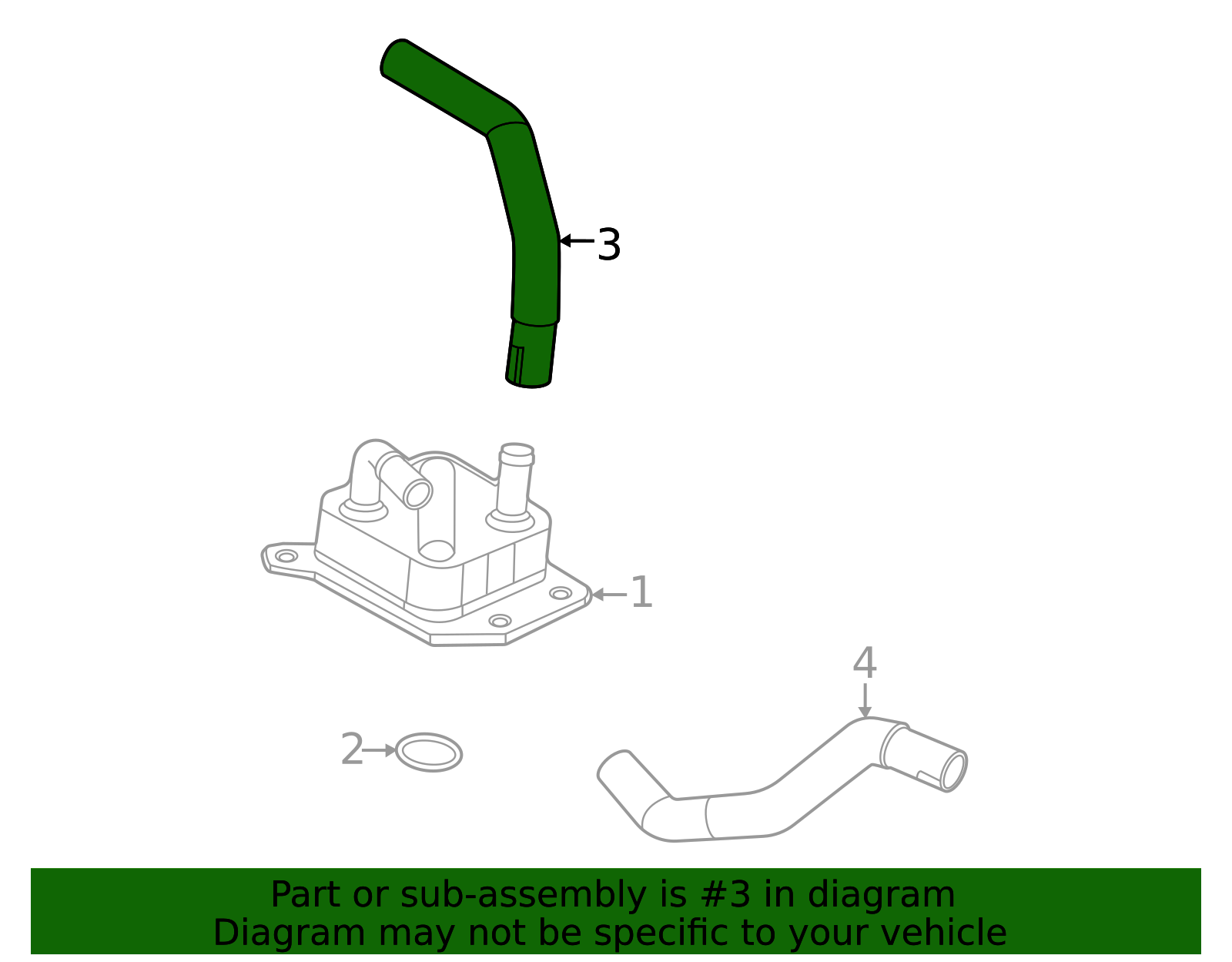 2021-2025 Nissan Water Inlet Hose 21306-6RA0E | Nissan Parts Central