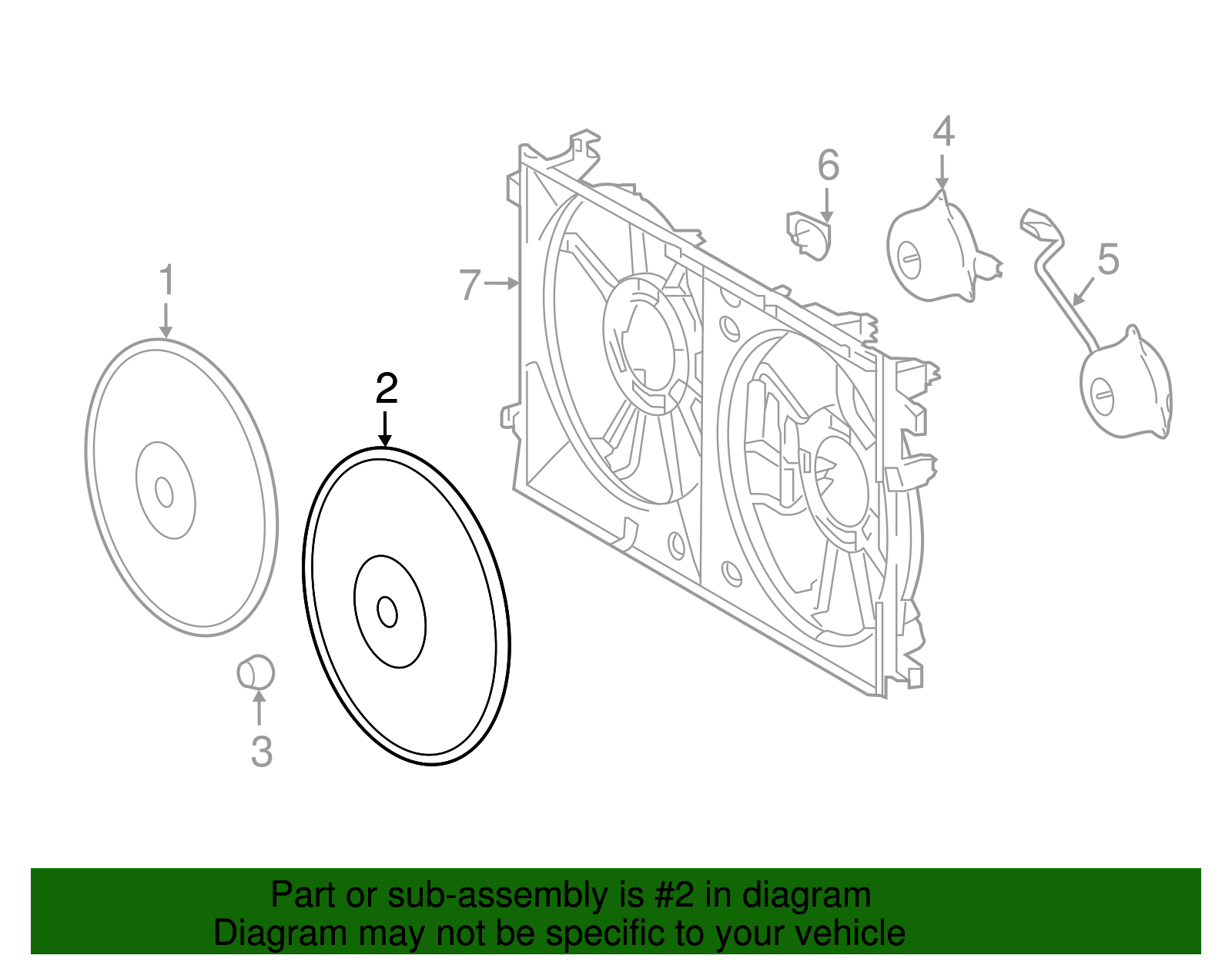 2016-2025 Toyota Fan Blade 16361-37060 | Toyota Parts Center