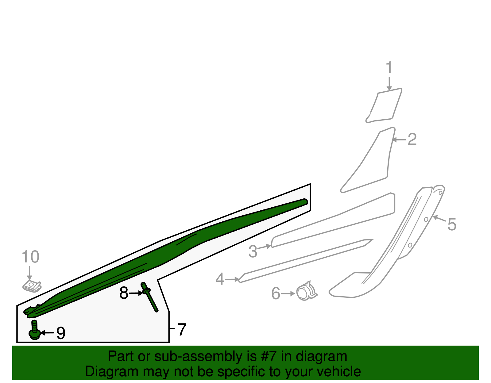 2017-2019 Chevrolet Corvette Carbon Flash Metallic Driver Side Rocker ...