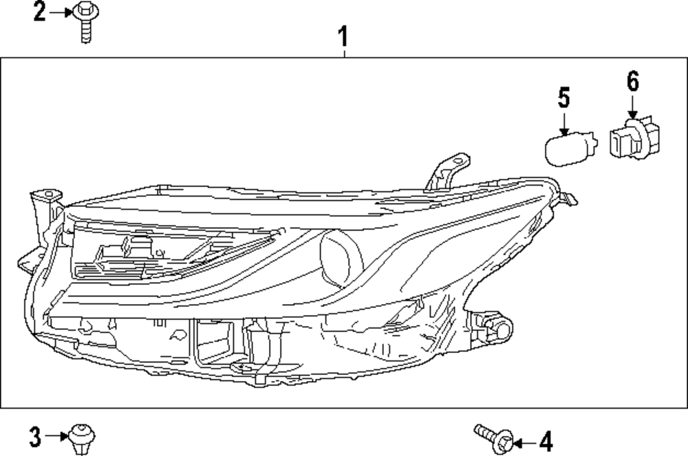2025 Toyota Camry Headlamp Assembly 81150-AQ010 | Toyota Parts Express