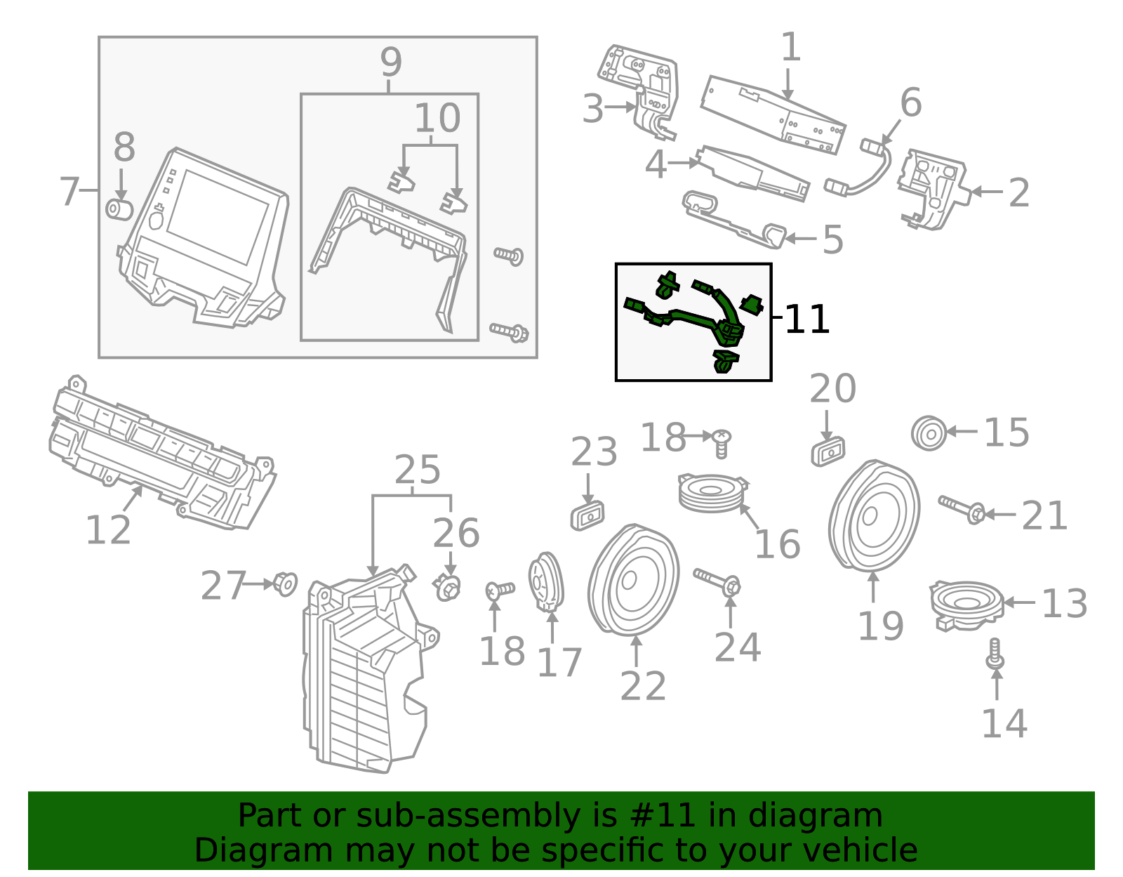39725-THR-A00 - High-Quality Radio Wiring Harness for 2018-2024 Honda ...