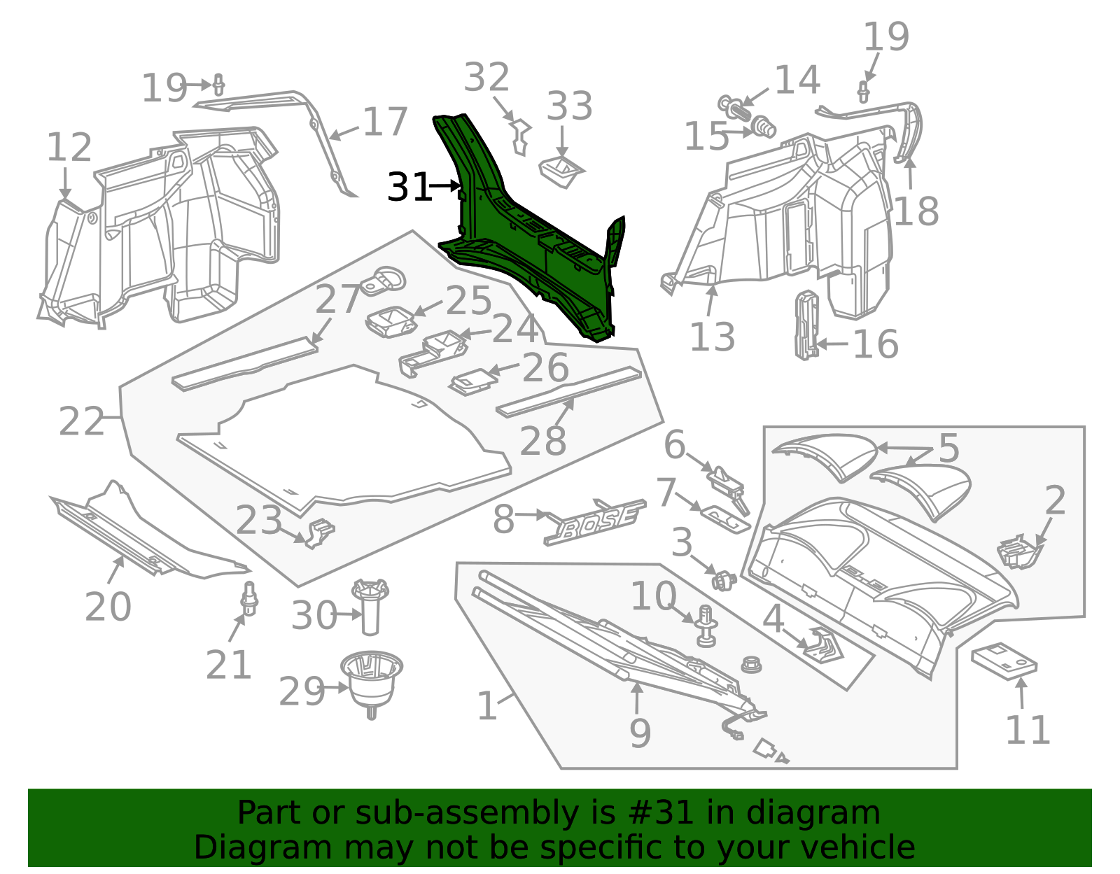 209-694-33-25-7C45 - High-Quality Rear Body Panel Trim Panel for ...