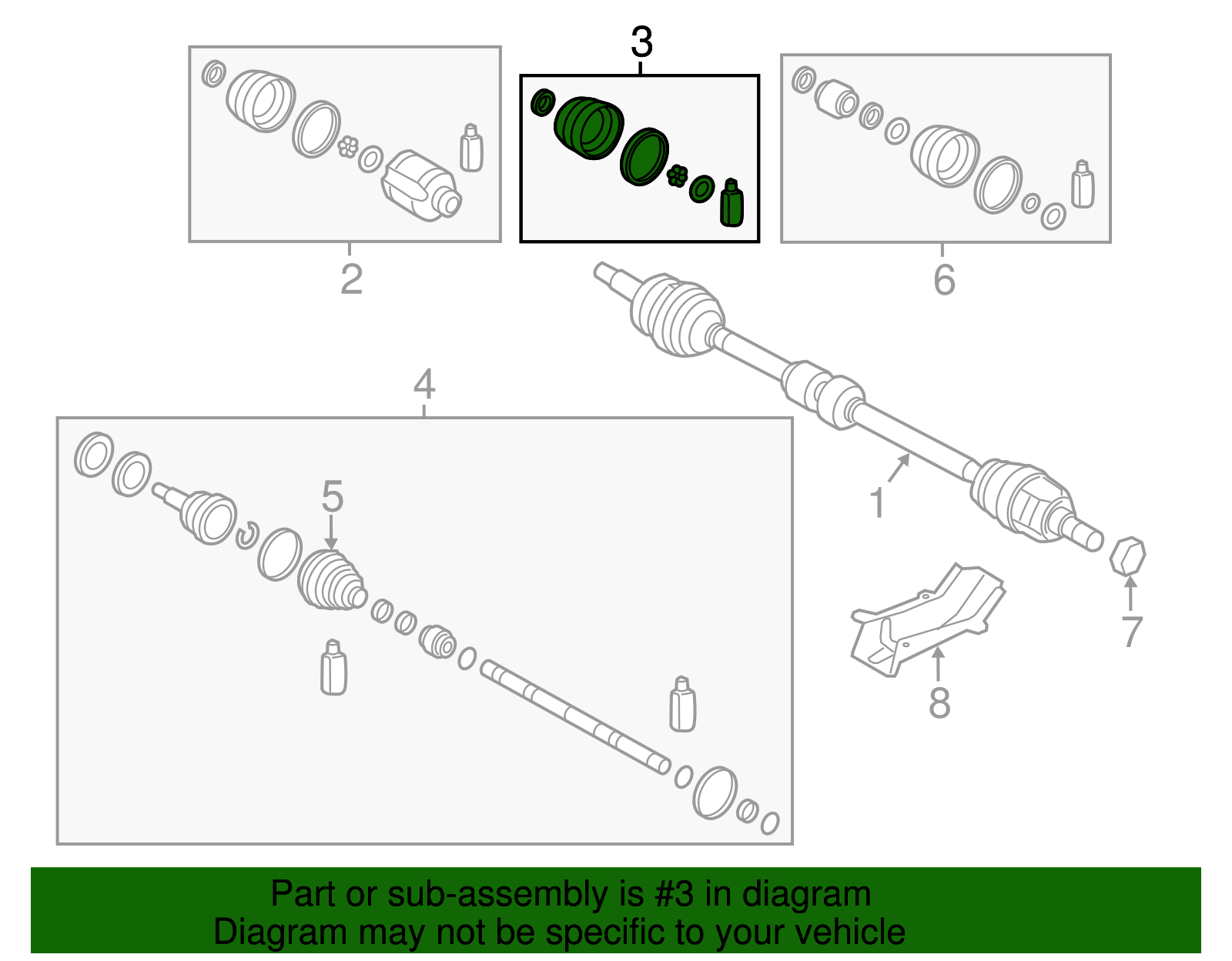 49583-1W100 - Inner Boot 2012-2017 Kia Rio | Kia.Parts Store