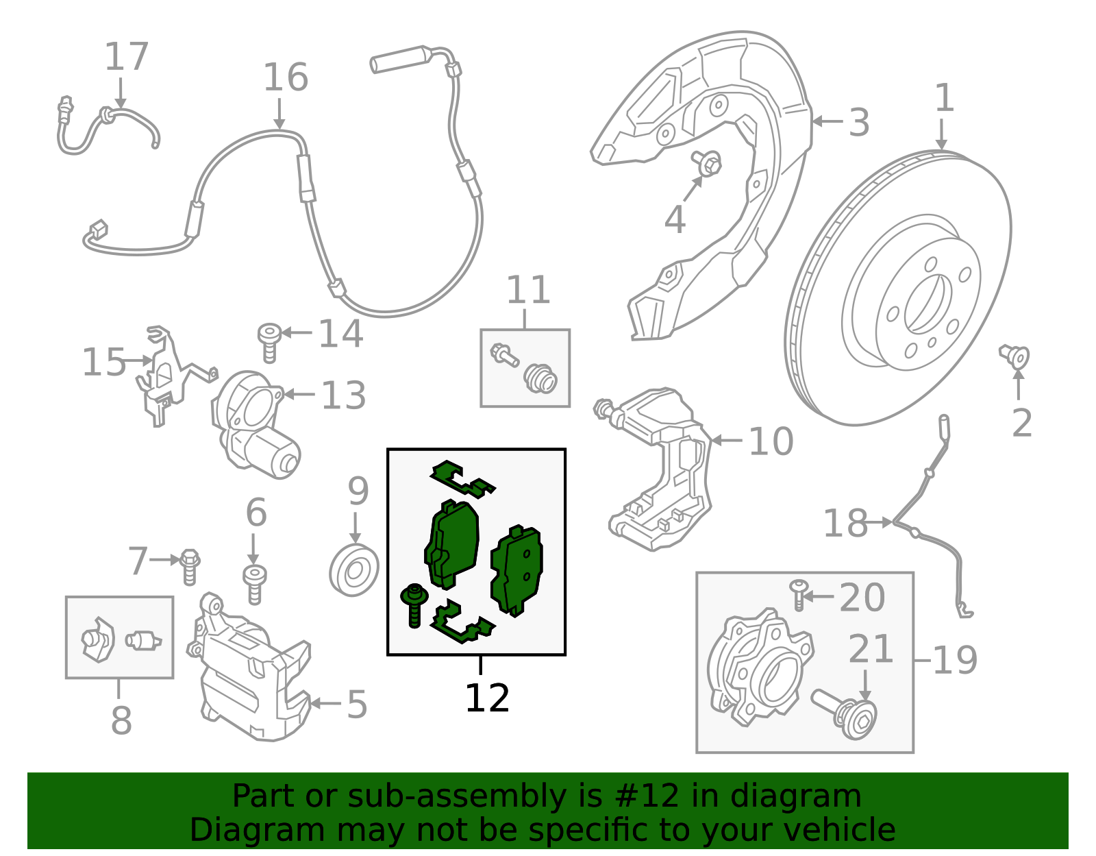 2021-2026 Toyota GR Supra Pad Kit Disc Brake 04466-WAA01 | Toyota Parts ...