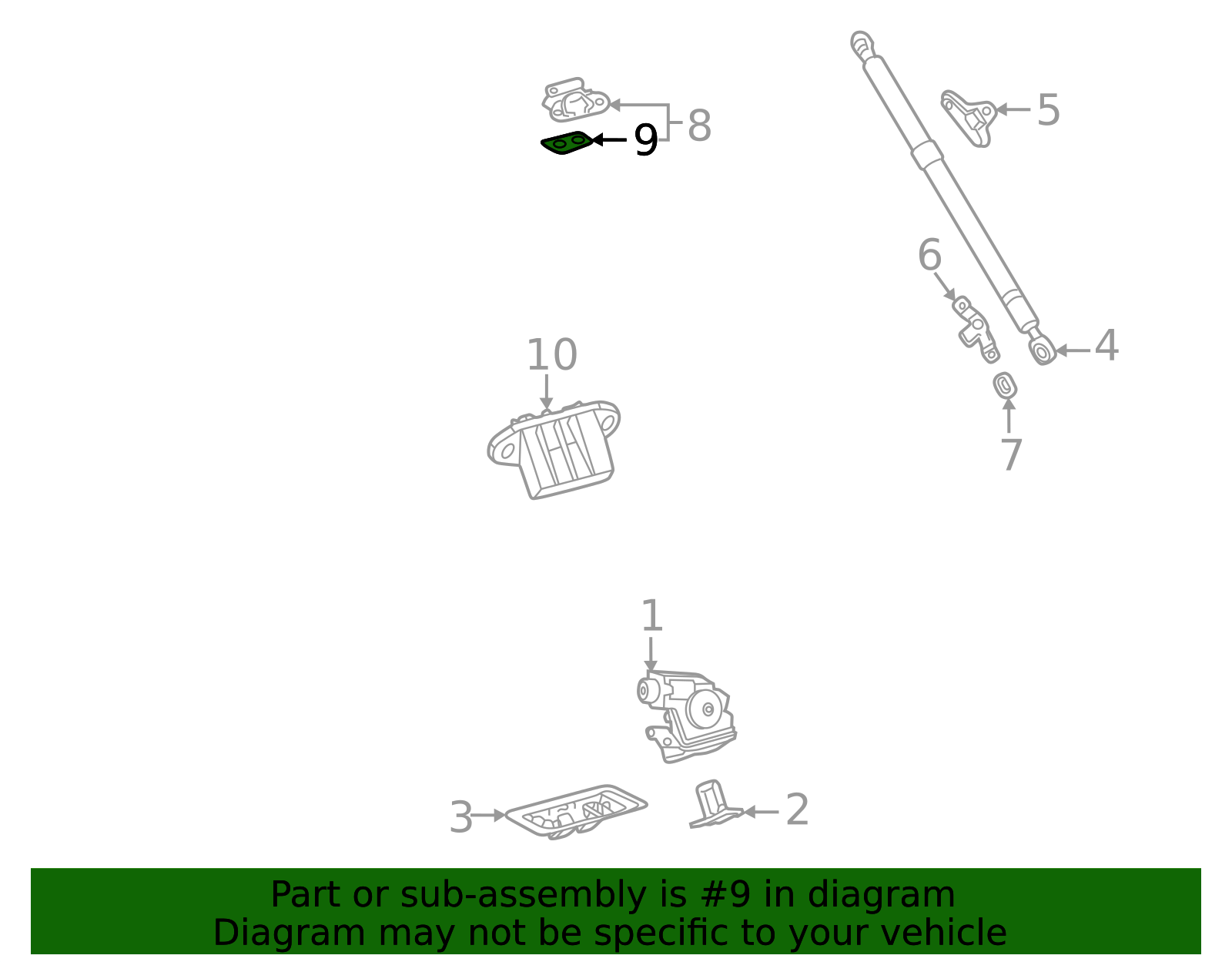 68810-F6010 - 2022-2024 Lexus - Hinge Pad | My L Parts
