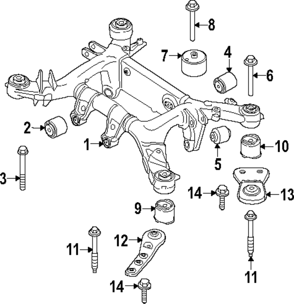 Genuine BMW 51-61-9-908-657 | Strut Bracket Bolt | FREE Shipping on ...