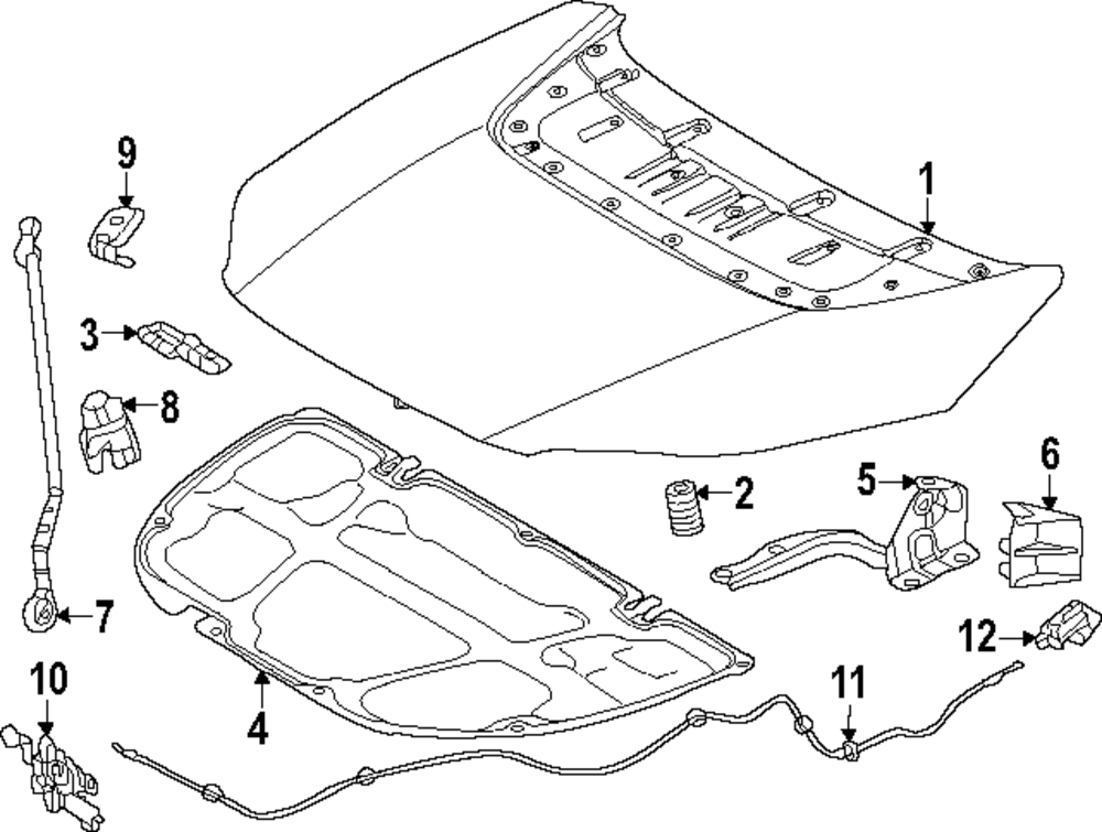 5342042170 - 2023-2024 Subaru Solterra - Hinge Assembly | Subaru Parts HQ