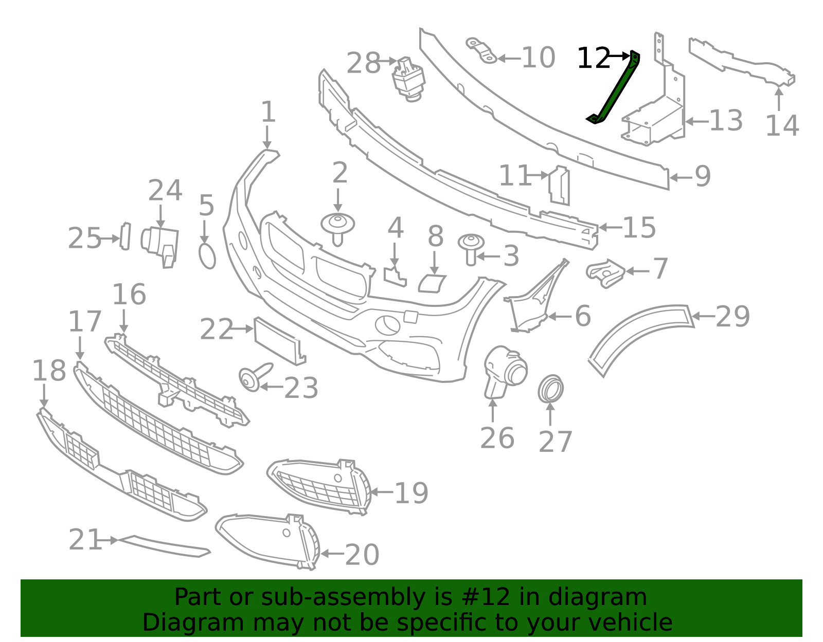 51-11-7-308-057 - Lower Brace 2014-2019 BMW | BMWPartsDirect.com