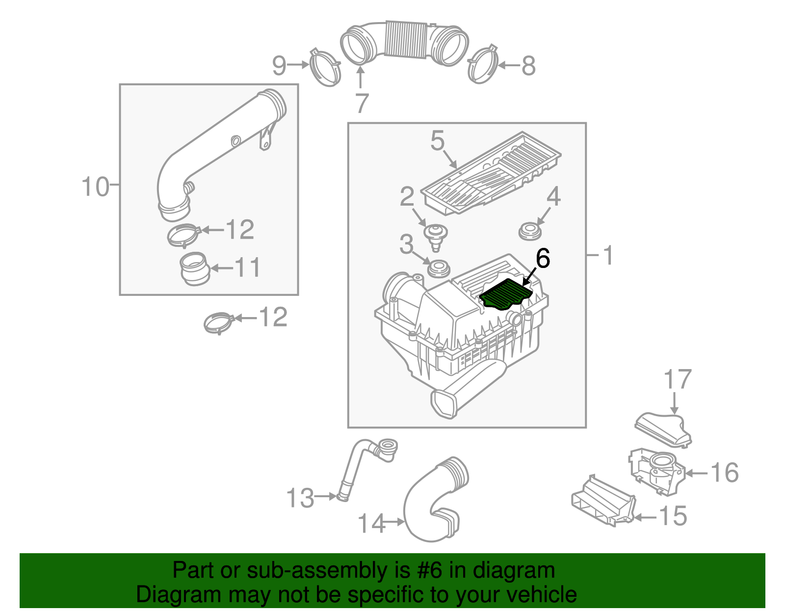 5C0-129-620 - Air Filter 2013-2018 Volkswagen | Wolfsburg Parts Direct