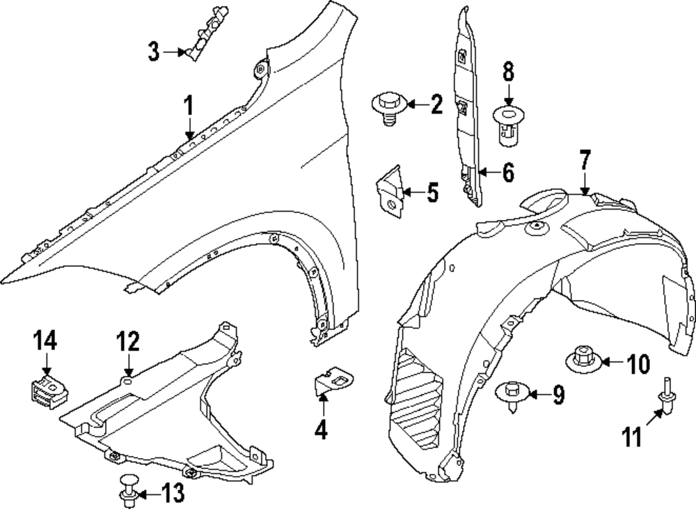 BMW 2023-2025 BMW X1 Front Cover 51-71-9-465-708 | BMW AutoNation Parts