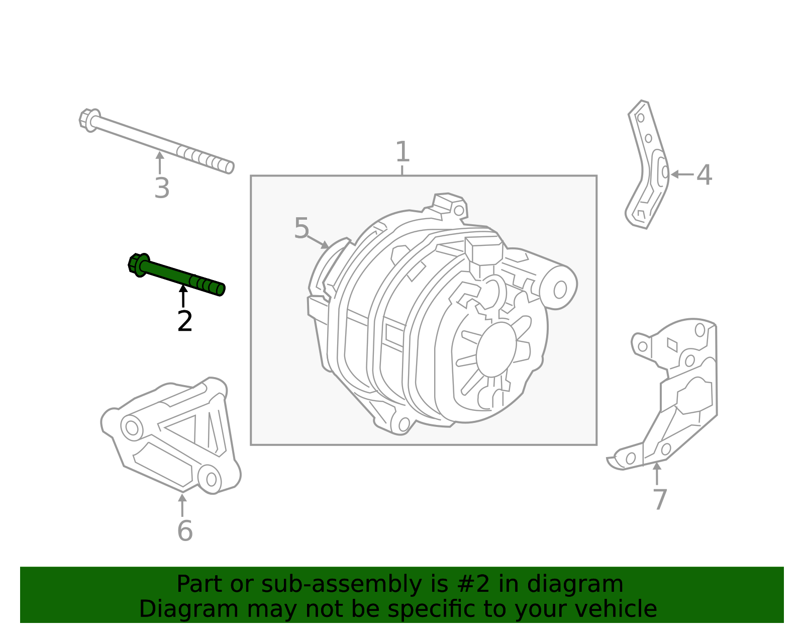 2006-2022 Honda Alternator Bracket Bolt 95801-08030-08 | OEM Parts Online