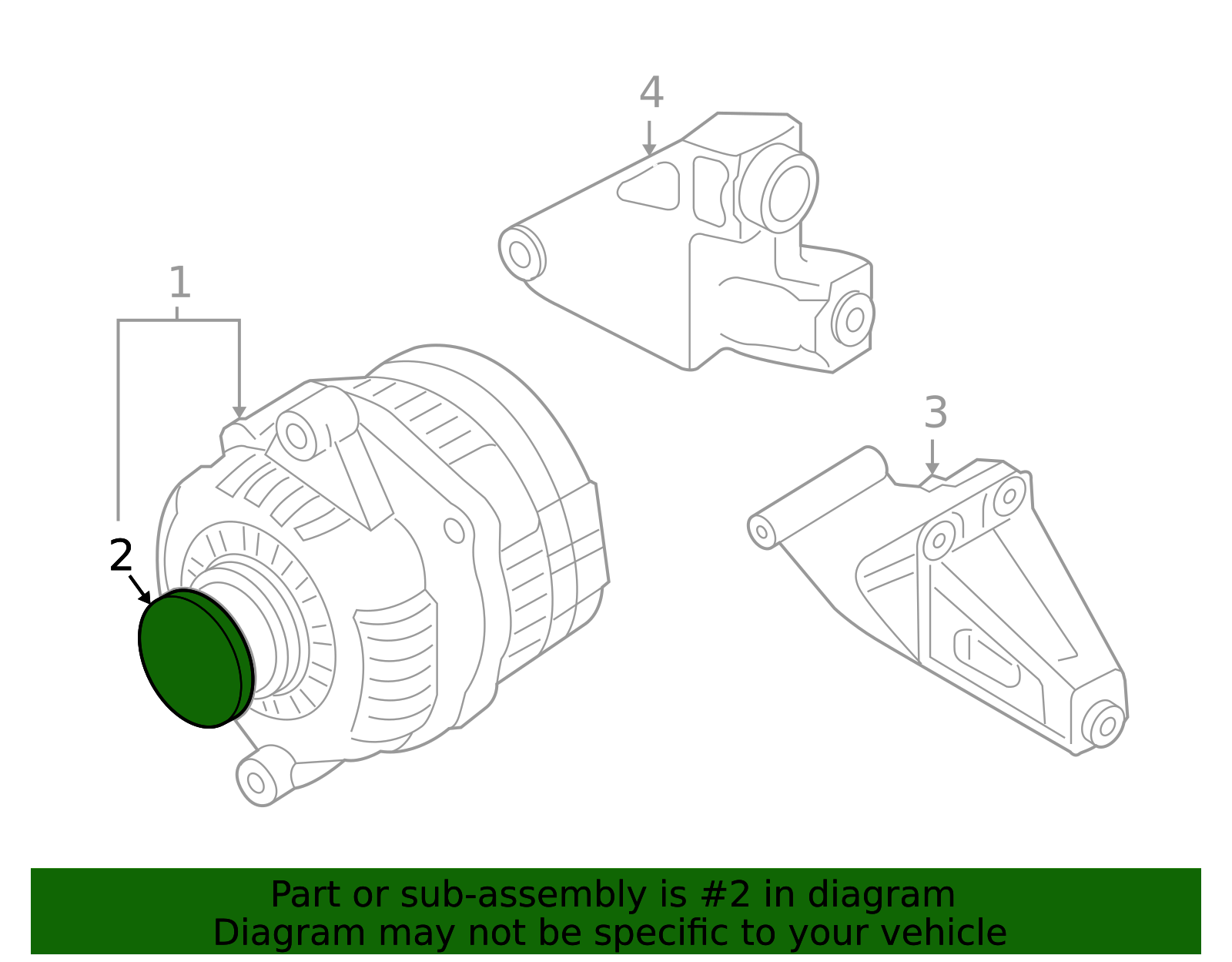 2004-2008 Chevrolet Alternator Pulley 93740746 GM | GMPartsDirect.com