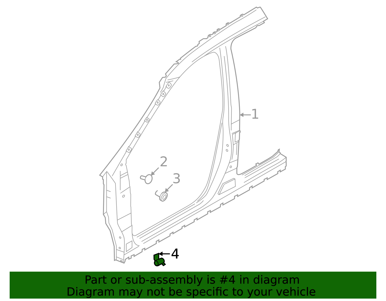 2021-2025 Nissan Rogue Aperture Panel Front Bracket G6290-6RRMA | Kline ...