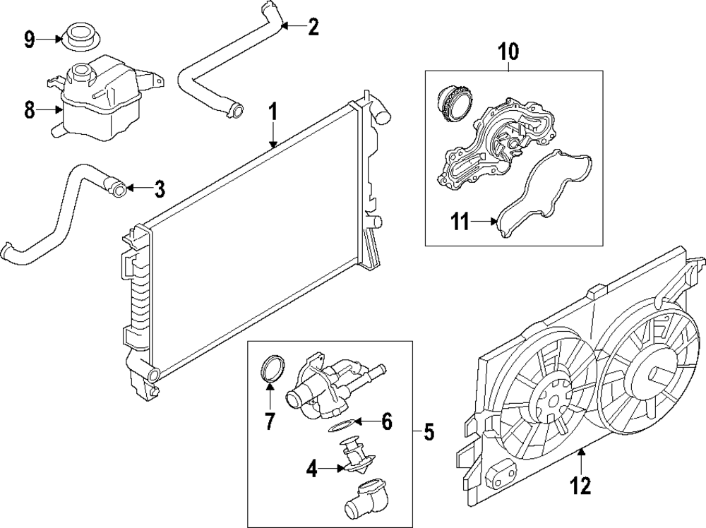 2015-2018 Ford Motorcraft™ Lower Hose KM-5368 | Awesome Parts Ford