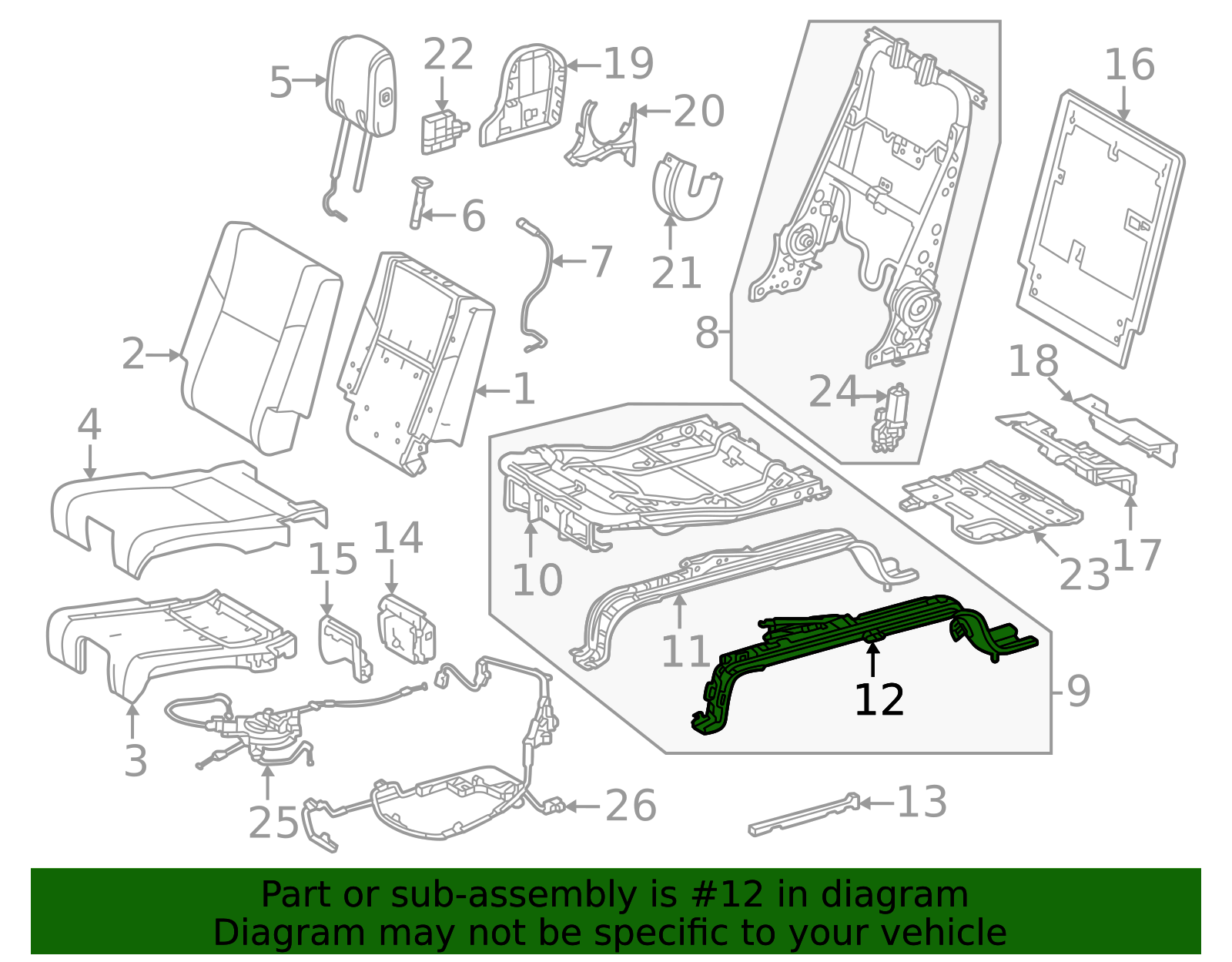 Toyota Seat Track Assembly - Smooth Positioning Rail - Part #79306 ...