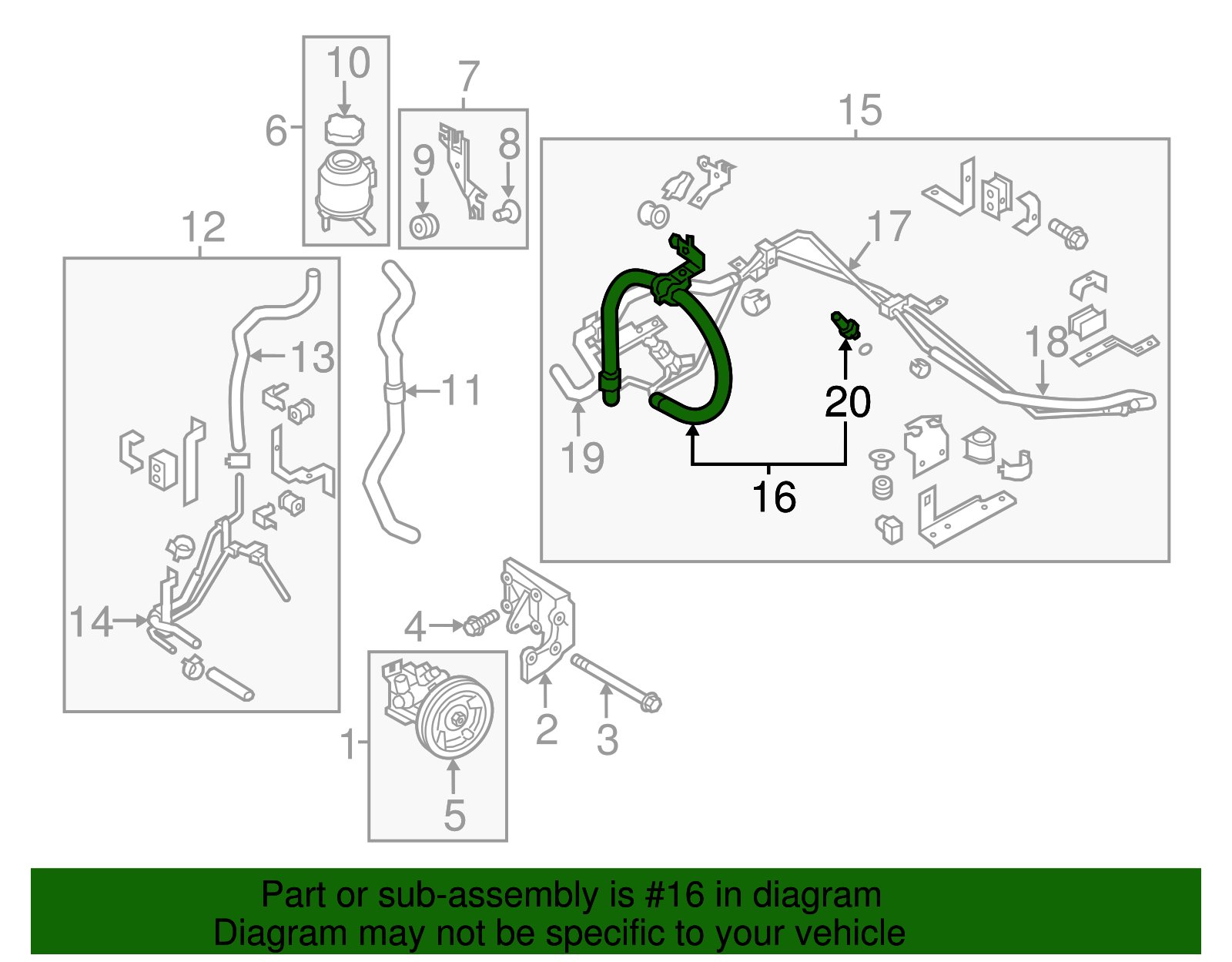 49720-1MC1A - Pressure Hose 2011-2019 Infiniti | Official INFINITI ...