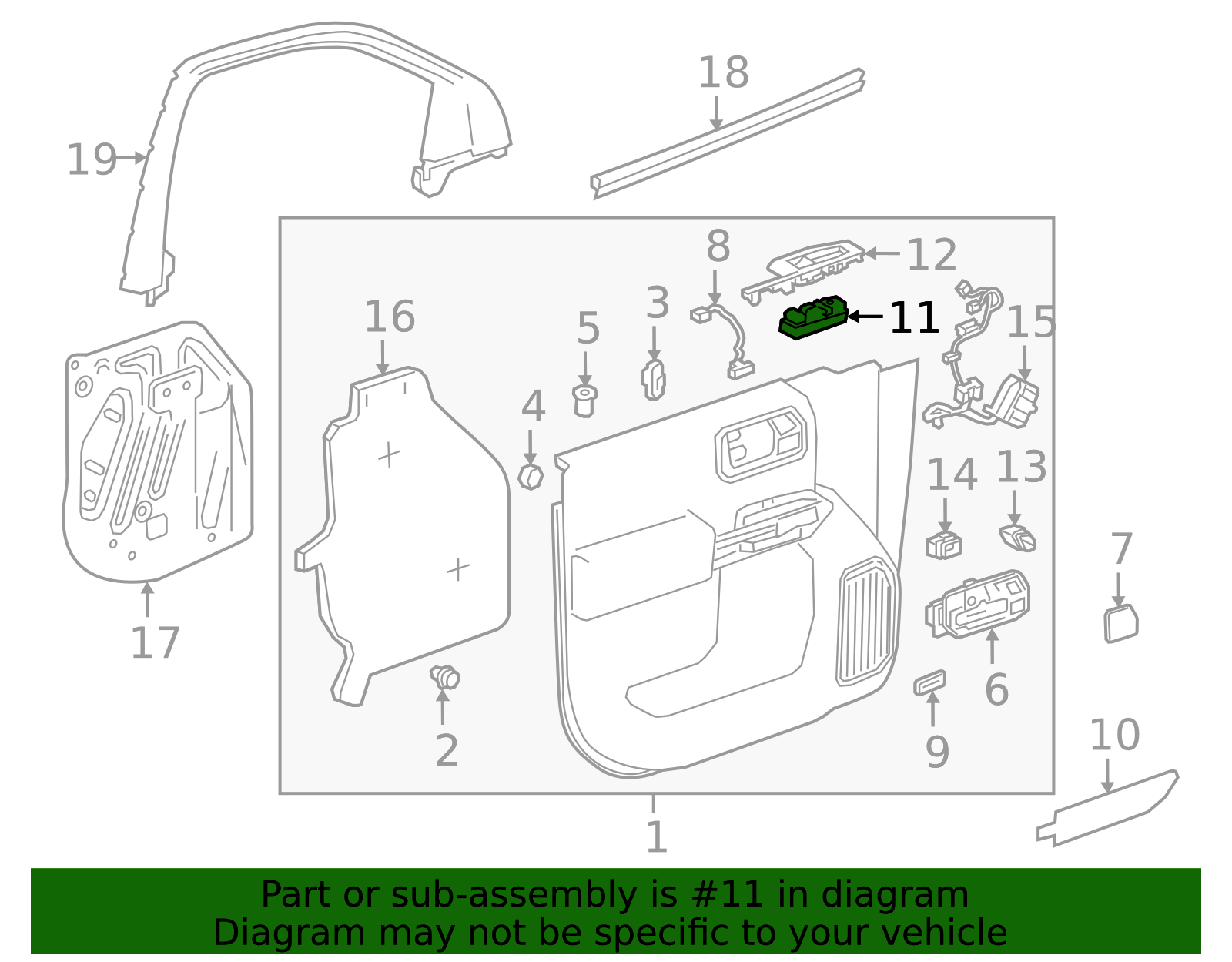 2022-2024 GM Window Switch 86778967 | Capital Chevy Parts