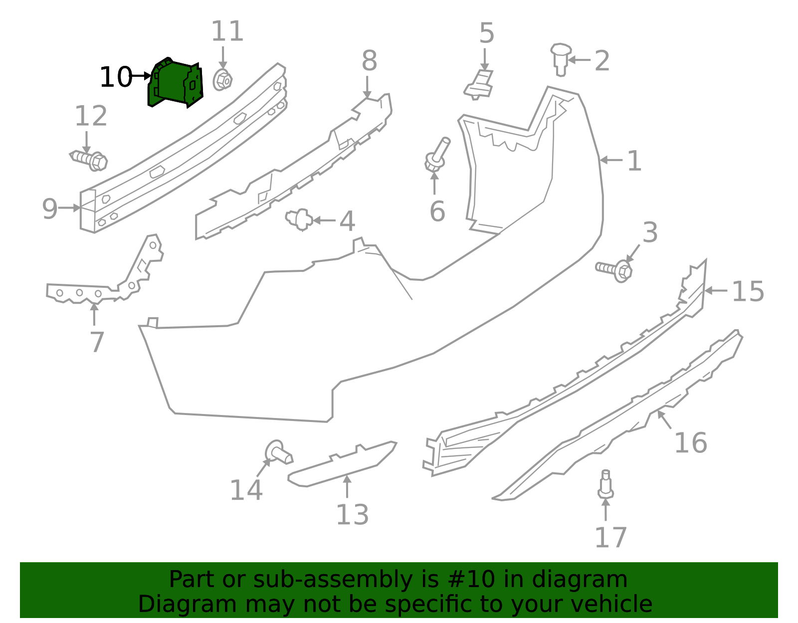 2019-2025 Nissan Altima Stay H5211-6CAMA | Nissan Parts Central