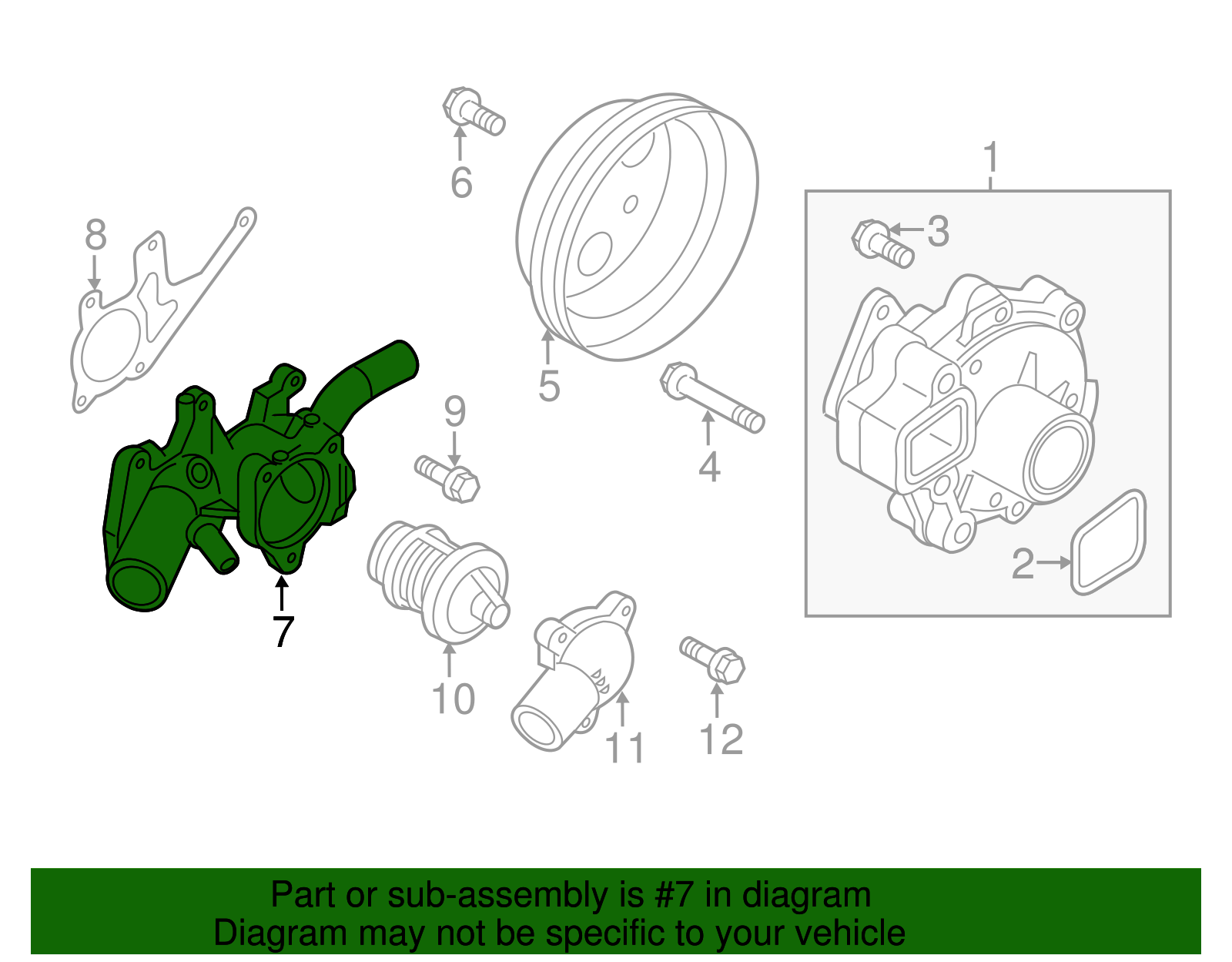 2013-2018 Mazda Thermostat Housing P502-15-17ZA | OEM Parts Online