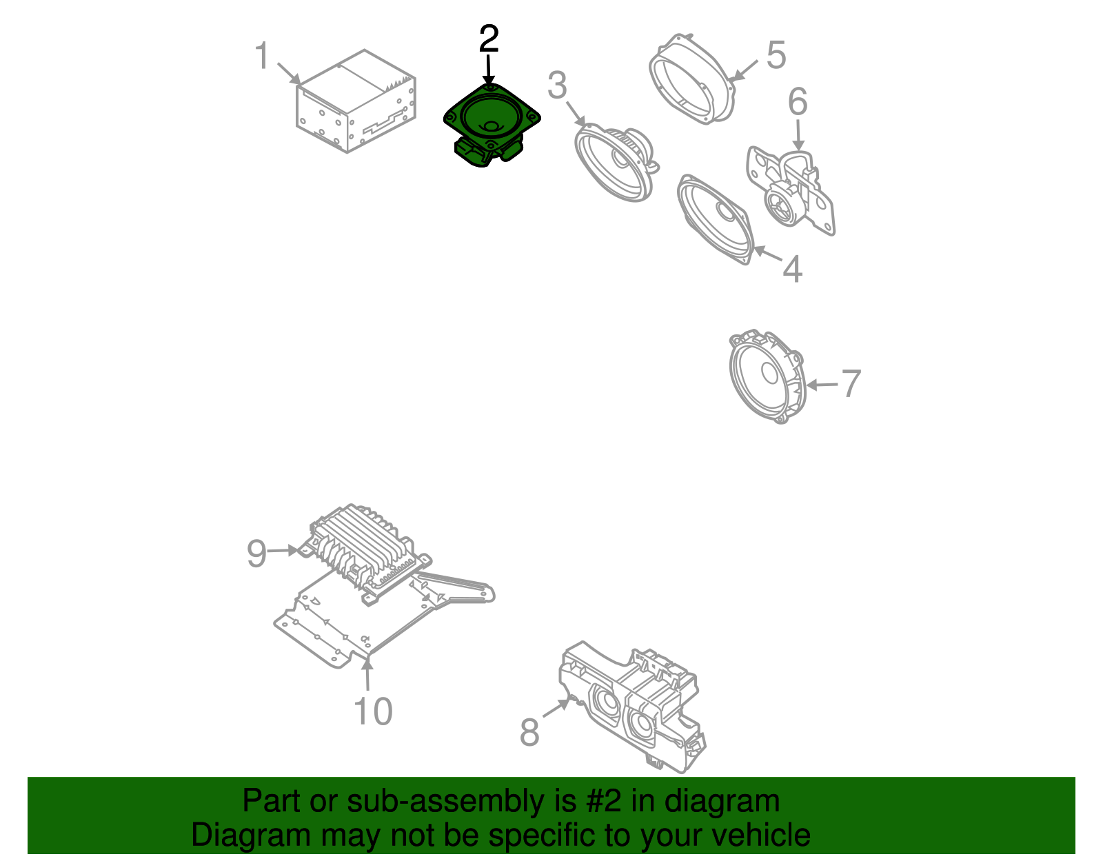 28152-7S200 - High-Quality Speaker for 2004-2015 Nissan | AutoNation Parts
