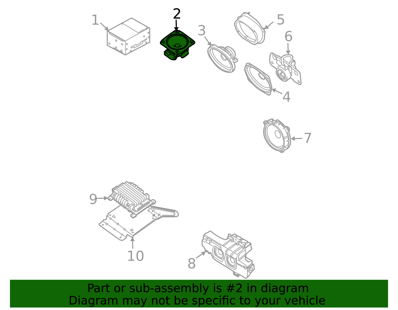 28152-7S200 - High-Quality Speaker for 2004-2015 Nissan | AutoNation Parts