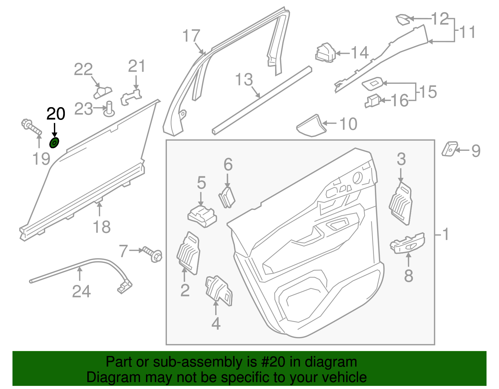 Genuine Sunshade Washer for 2016-2025 Volvo XC90 | Part# 986497 | Over ...