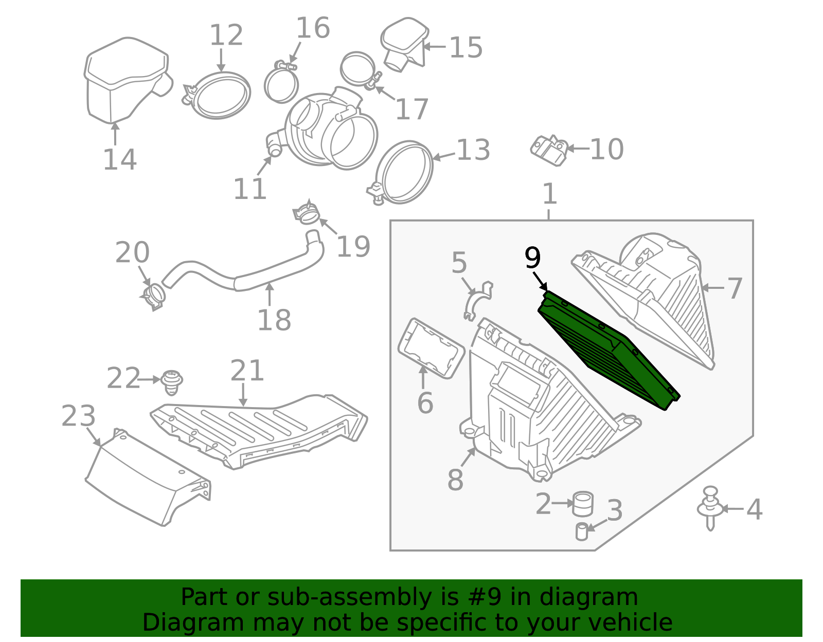 28113-2P100 - Air Filter 2011-2015 Kia | Kia.Parts Store