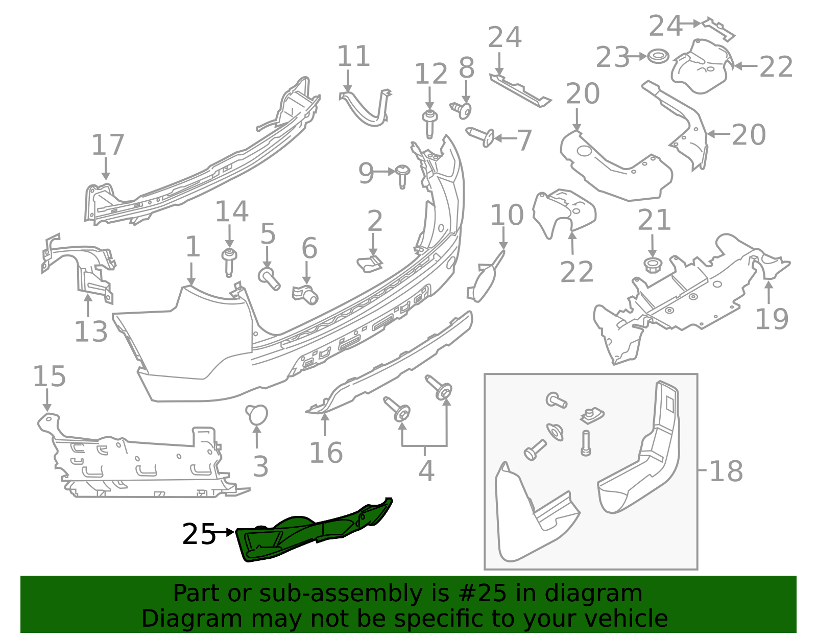 LR106866 - Exhaust Heat Shield - 2018 2019 Land Rover Discovery Sport ...