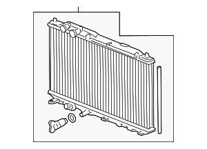 OEM 2006-2011 Honda Civic Radiator Assembly 19010-RNA-A51 | Honda ...