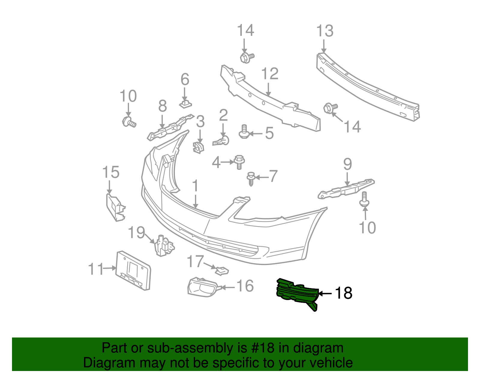 81610-AC010 - 2005-2007 Toyota Avalon - Hole Cover | Discount Parts Monster