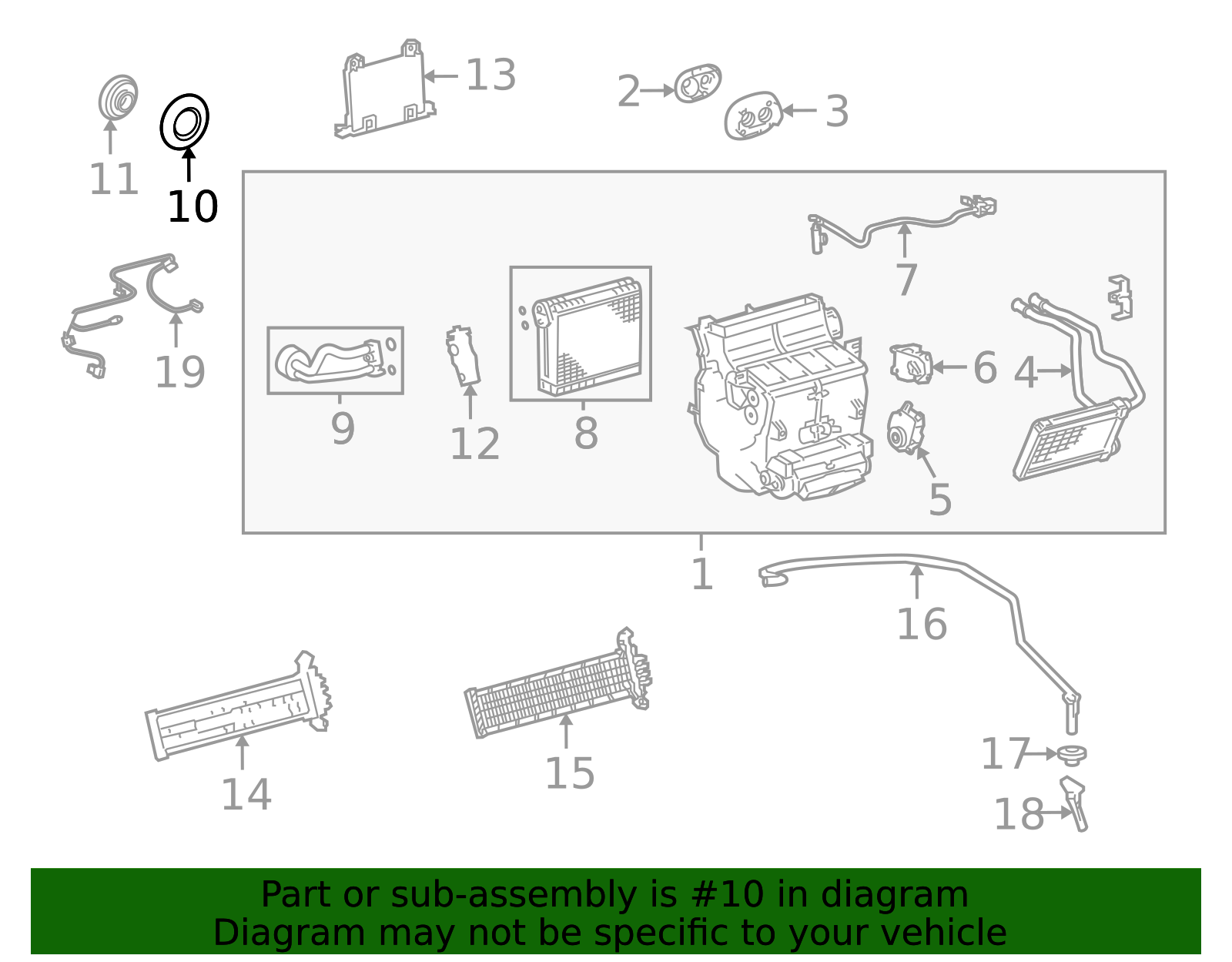 88899-11020 - 2021-2024 Toyota - Evaporator Tube Grommet | Nucar Toyota ...