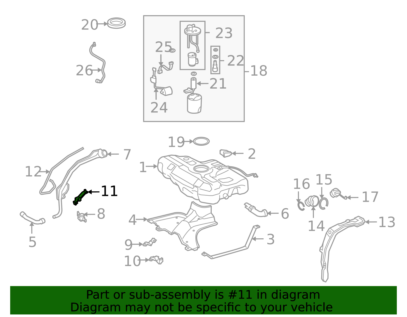 2009-2013 Toyota Corolla Filler Pipe Clamp 77281-12090 | MotorMotor